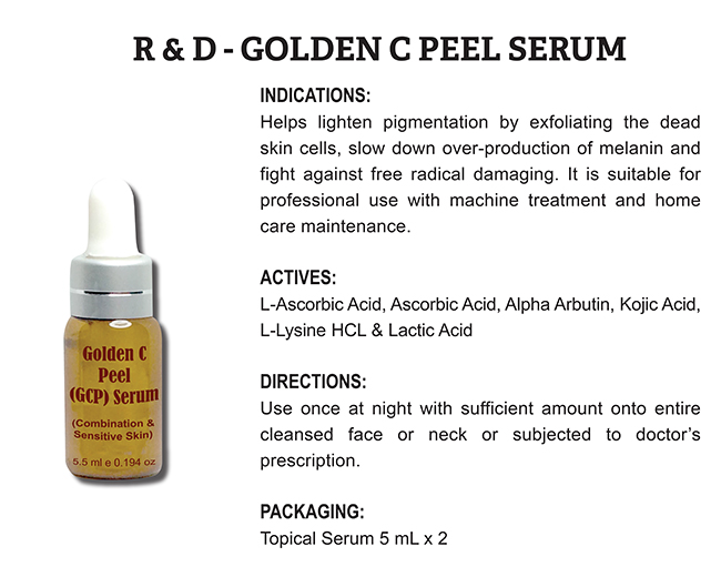 Second Website Bottle_Golden C Peel Serum | R & D